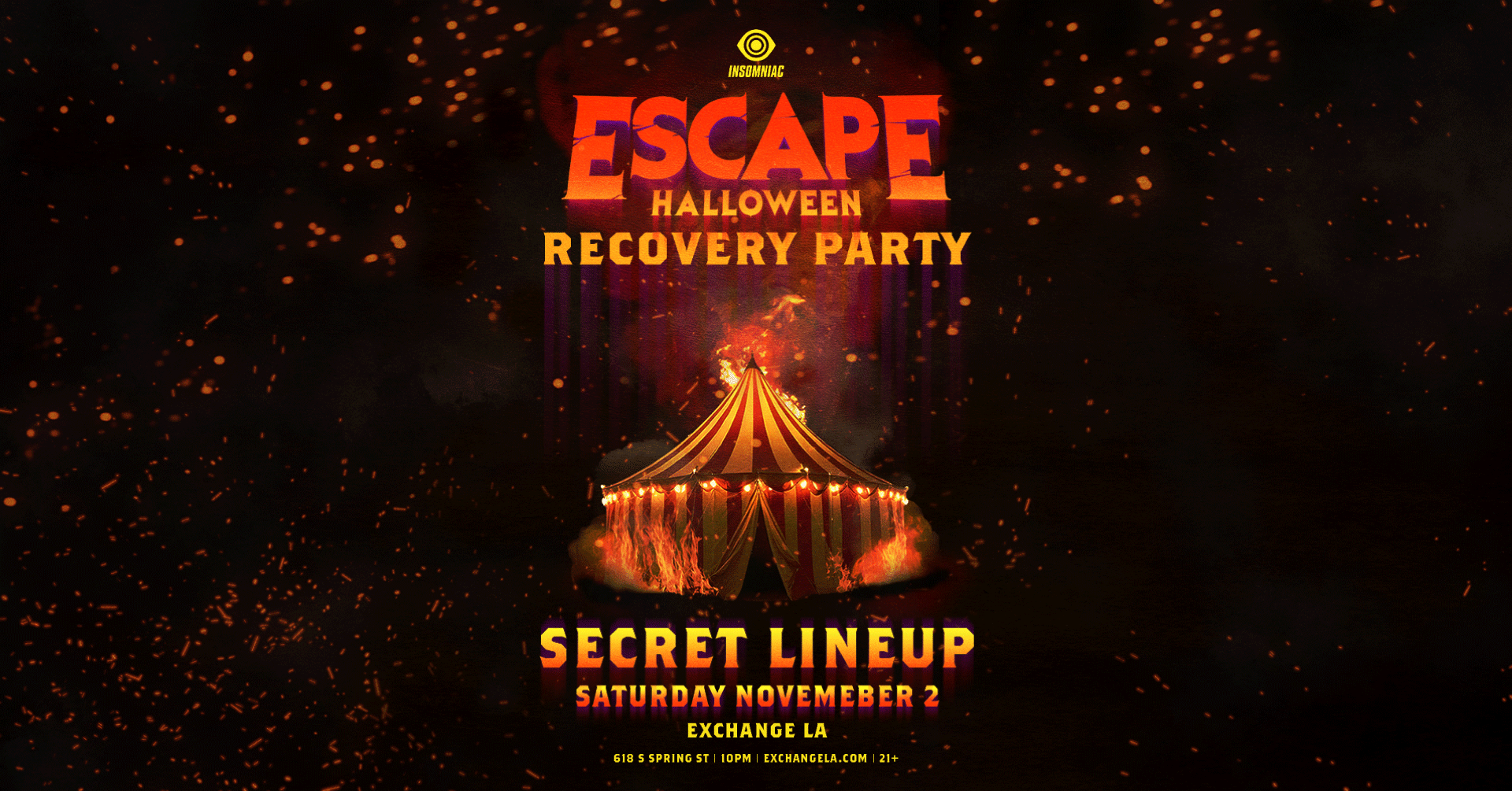 Escape Halloween Recovery Party: Secret Lineup Tickets at Exchange LA in Los Angeles by Exchange ...