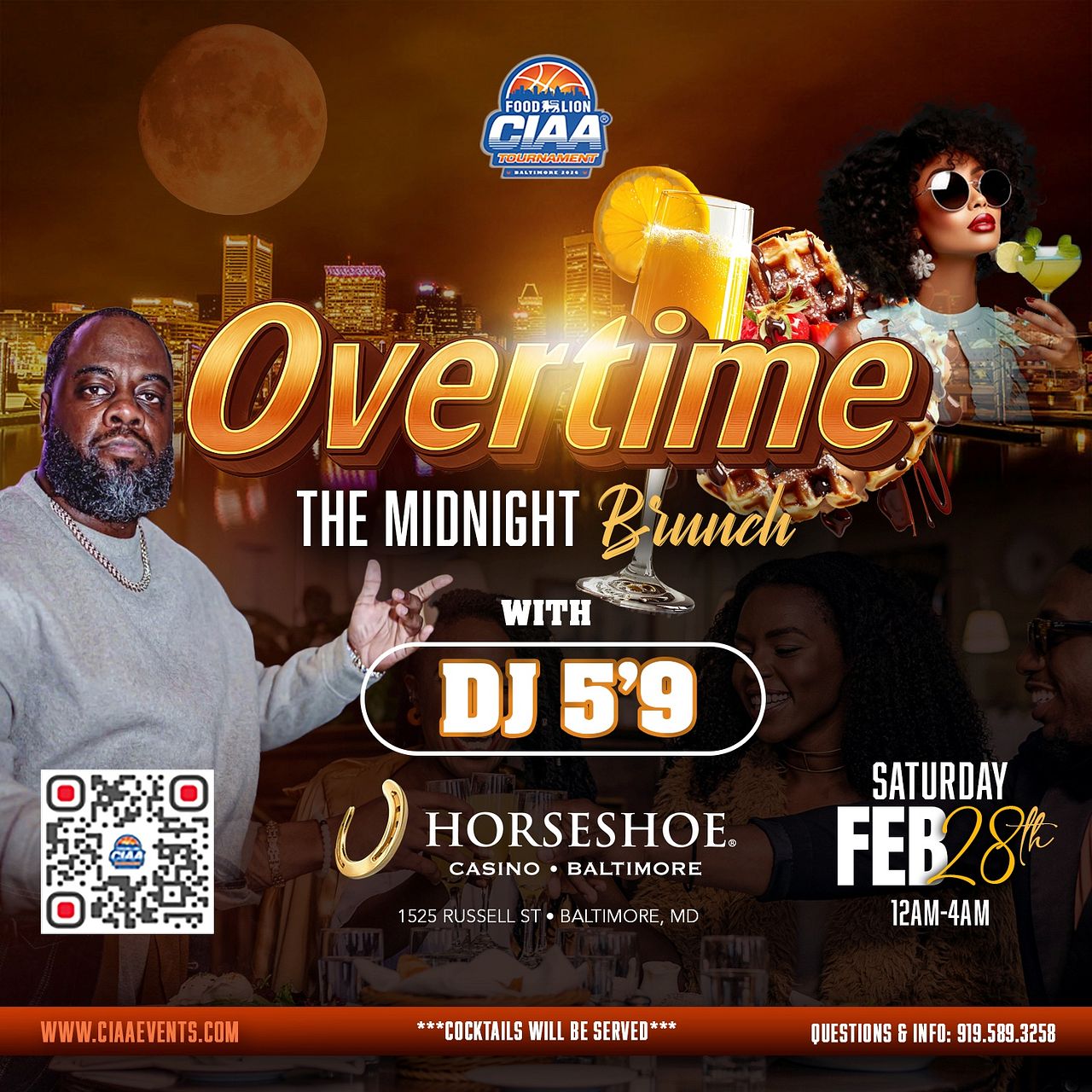 Overtime The Midnight Brunch Tickets at Horseshoe Casino Baltimore in ...