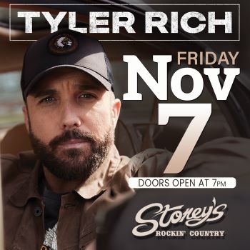 Tyler Rich - Leaving California Tour Tickets at Stoney's Rockin ...