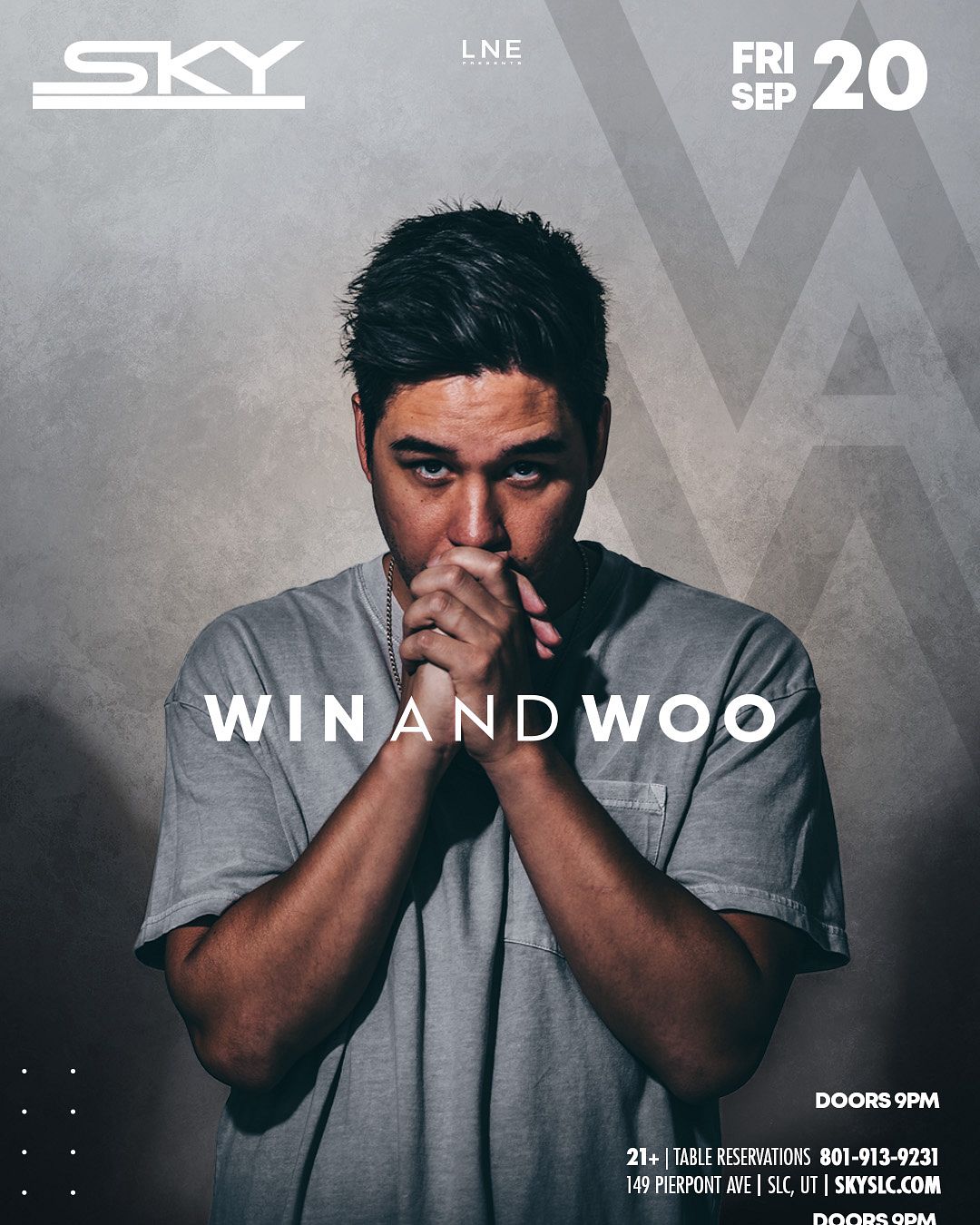 WIN AND WOO at SKY Tickets at Sky SLC in Salt Lake City by SKY SLC | Tixr