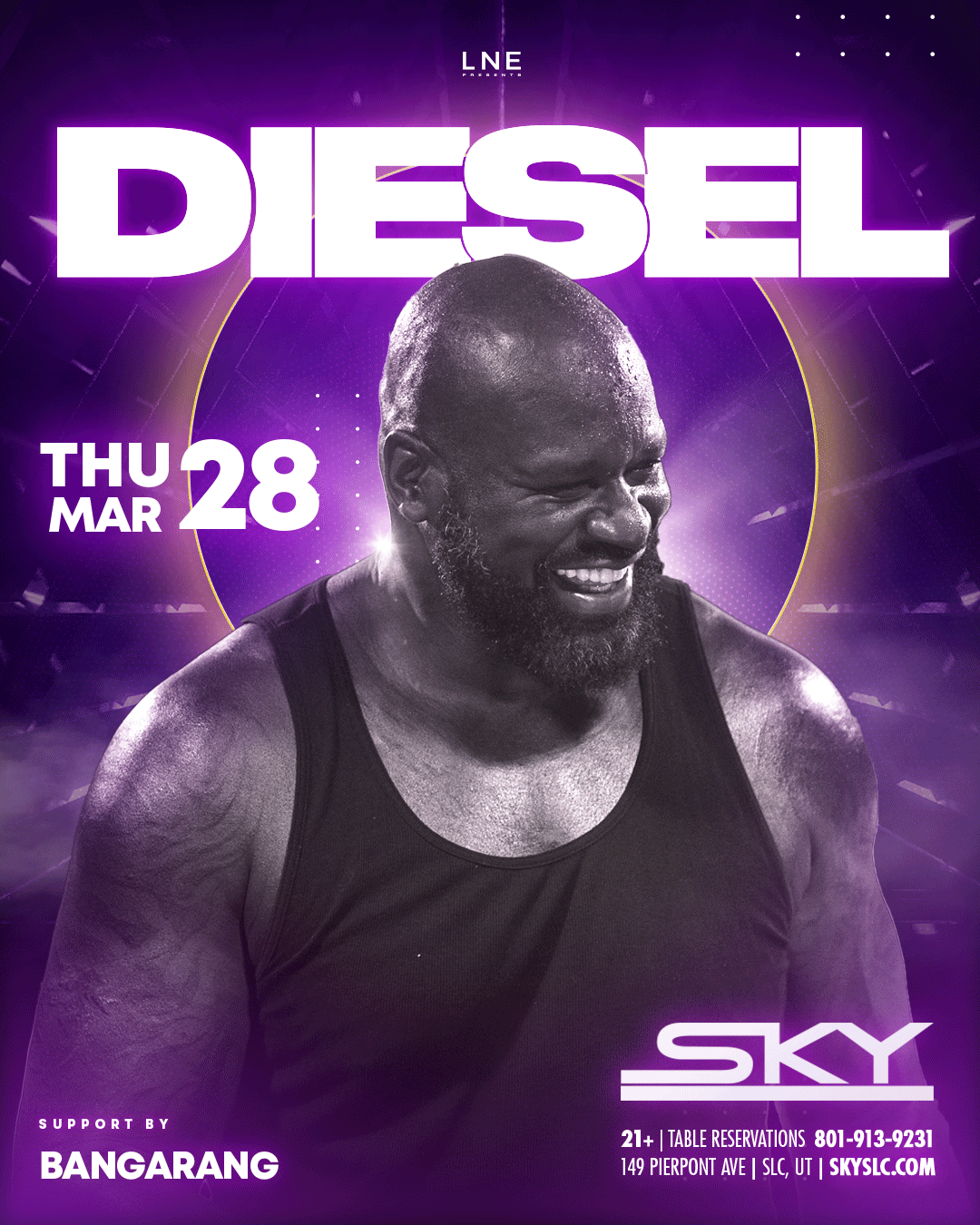 DJ DIESEL at SKY (NEW DATE) Tickets at Sky SLC in Salt Lake City by SKY ...