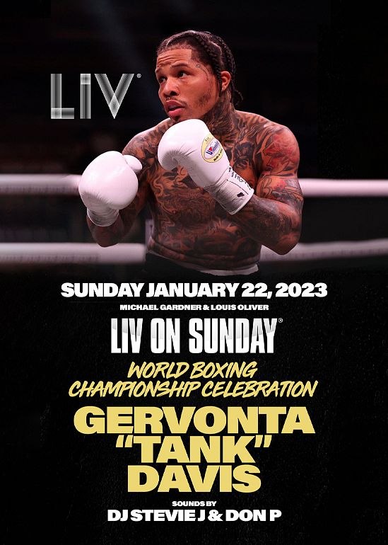 Gervonta "Tank" Davis Championship Celebration Tickets at LIV in Miami ...