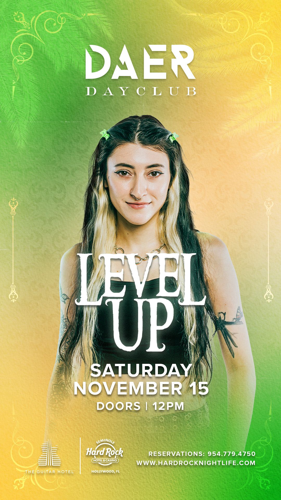 Level Up | DAER Dayclub Tickets at DAER Dayclub South Florida in ...