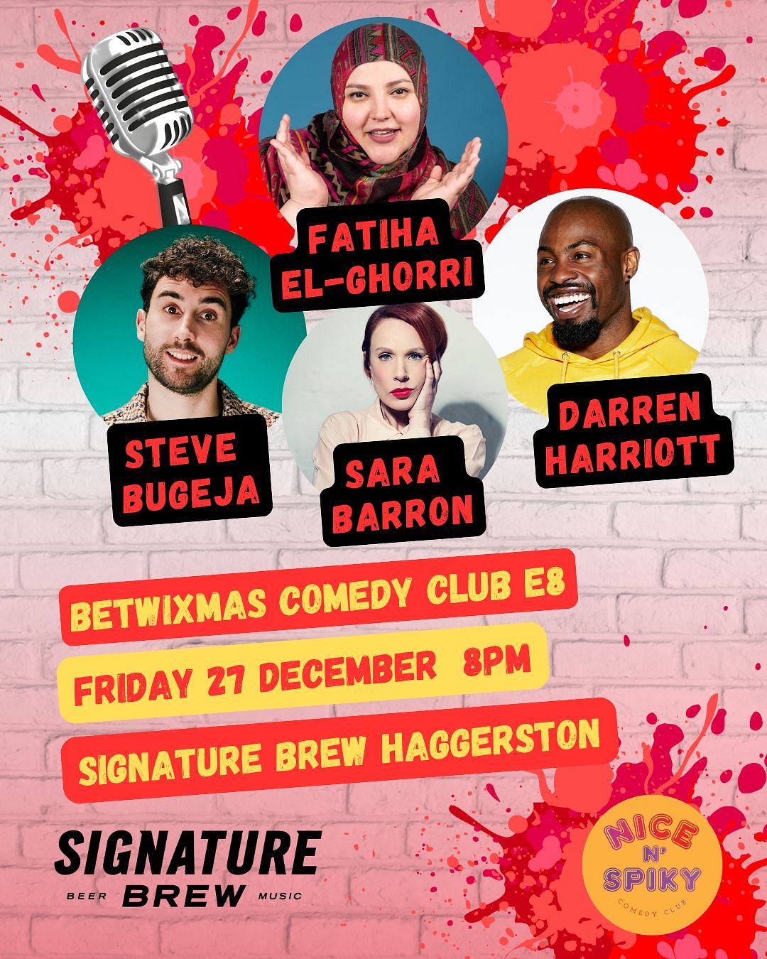 The Betwixmas Comedy Club: Fatiha El-Ghorri + Darren Harriot + Steve ...