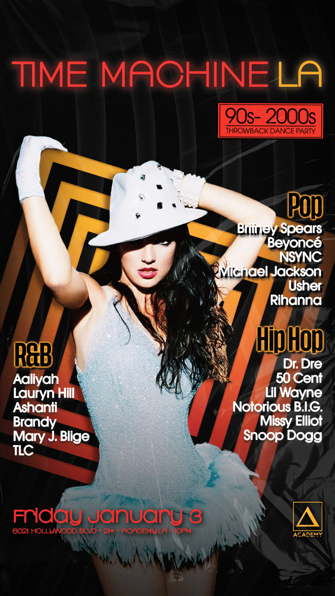 Time Machine: 90s-2000s Throwback Dance Party Tickets at Academy ...