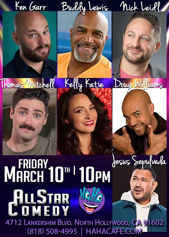 All Star Comedy Tickets at Ha Ha Comedy Club in Los Angeles by Haha ...