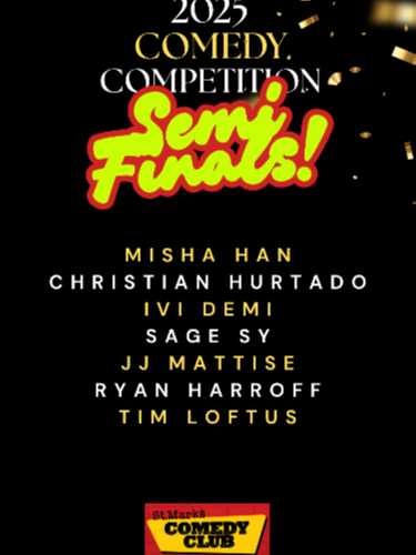 Semi Finals - St. Marks Comedy Competition Tickets at St. Marks Comedy ...