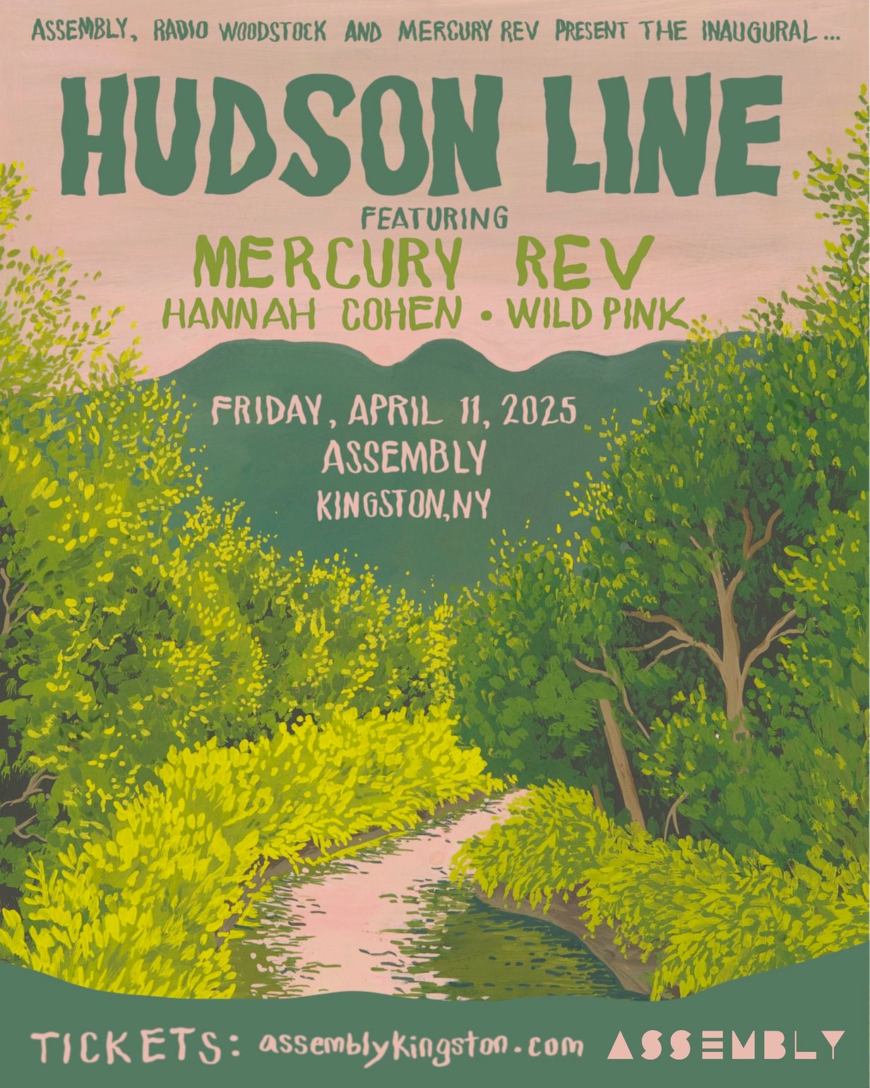 The Hudson Line ft. Mercury Rev, Hannah Cohen, Wild Pink Tickets at ...
