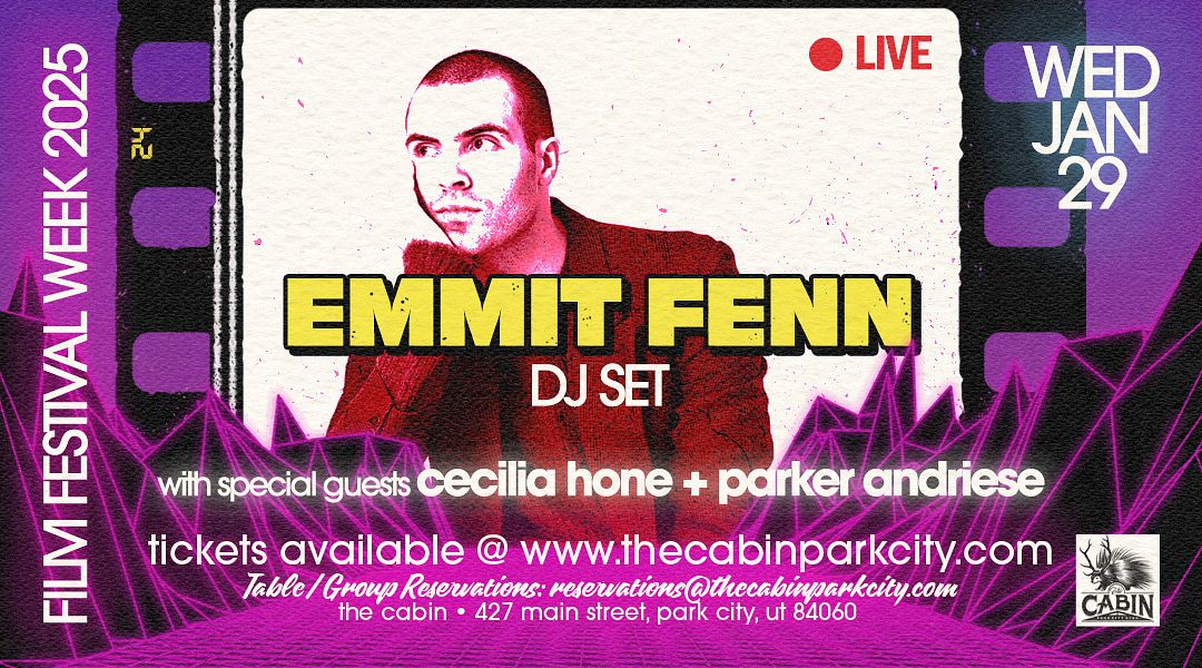 Emmit Fenn Tickets at The Cabin in Park City by The Cabin Park City | Tixr