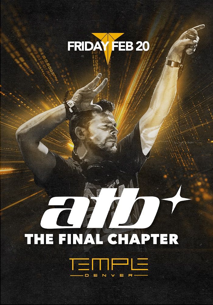 ATB: The Final Chapter U.S. Tour Tickets at Temple Nightclub in Denver ...