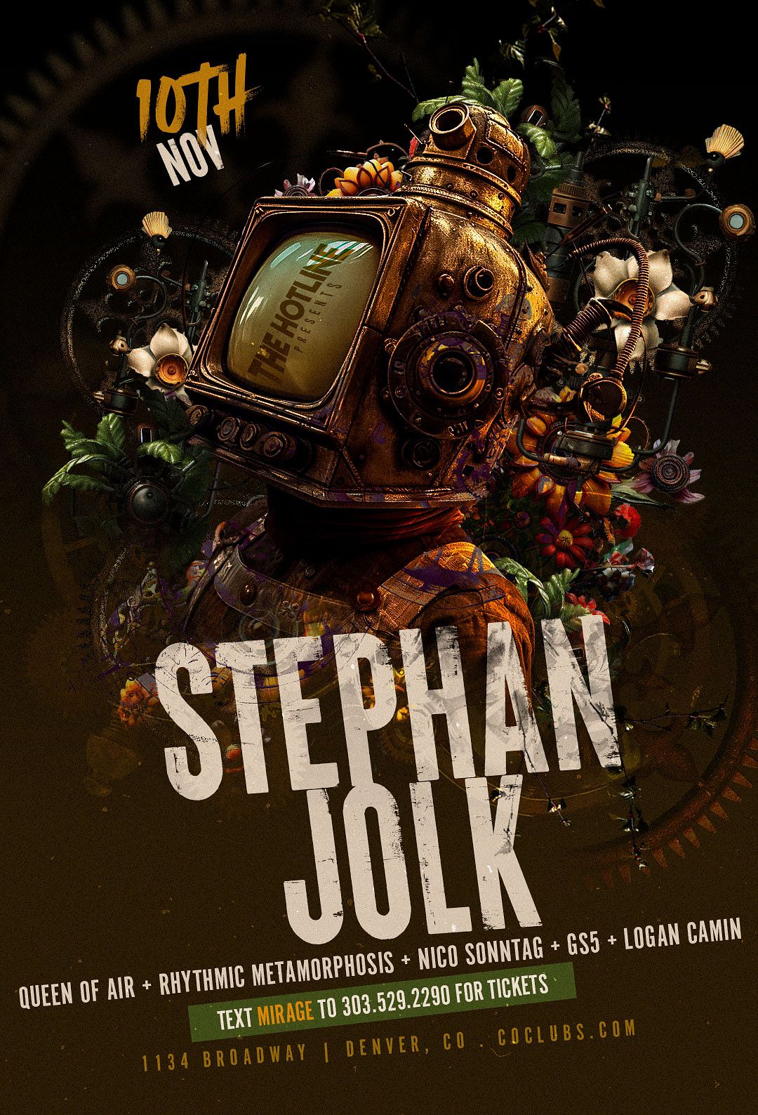 STEPHAN JOLK Tickets at the540room in Denver by 1134 Broadway | Tixr