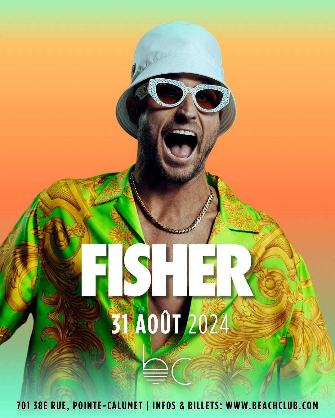 FISHER Tickets at Beachclub in Pointe-Calumet by Beachclub | Tixr