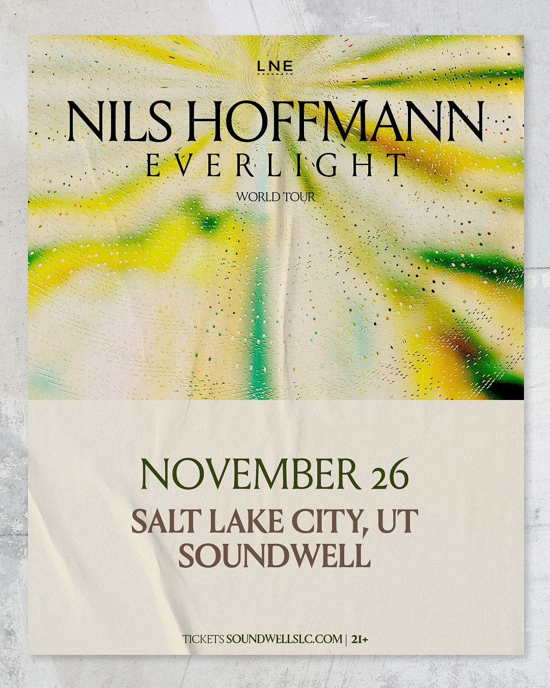 Nils Hoffmann at Soundwell Tickets at Soundwell in Salt Lake City by LNE Presents | Tixr