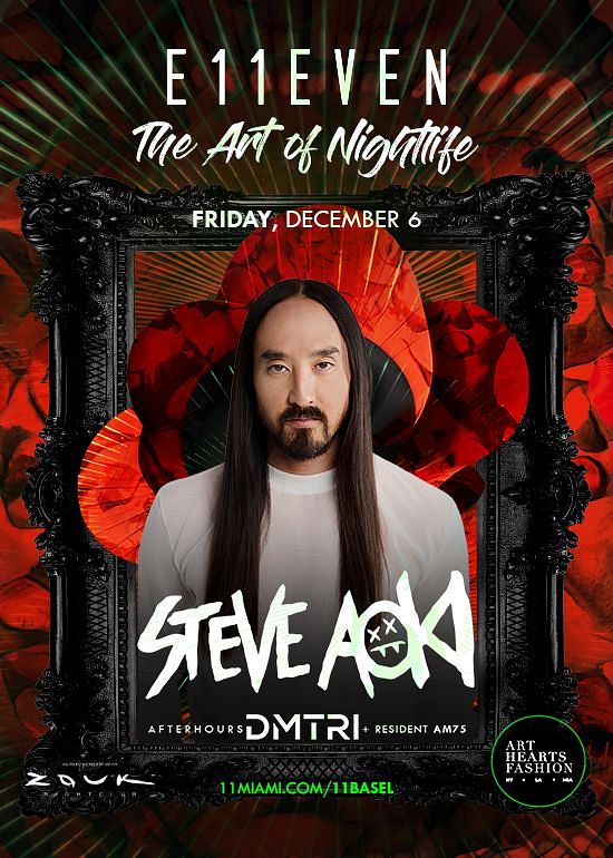 STEVE AOKI Tickets at E11EVEN Miami in Miami by 11 Miami | Tixr