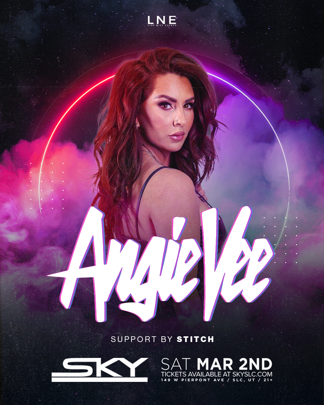 ANGIE VEE at SKY Tickets at Sky SLC in Salt Lake City by SKY SLC | Tixr