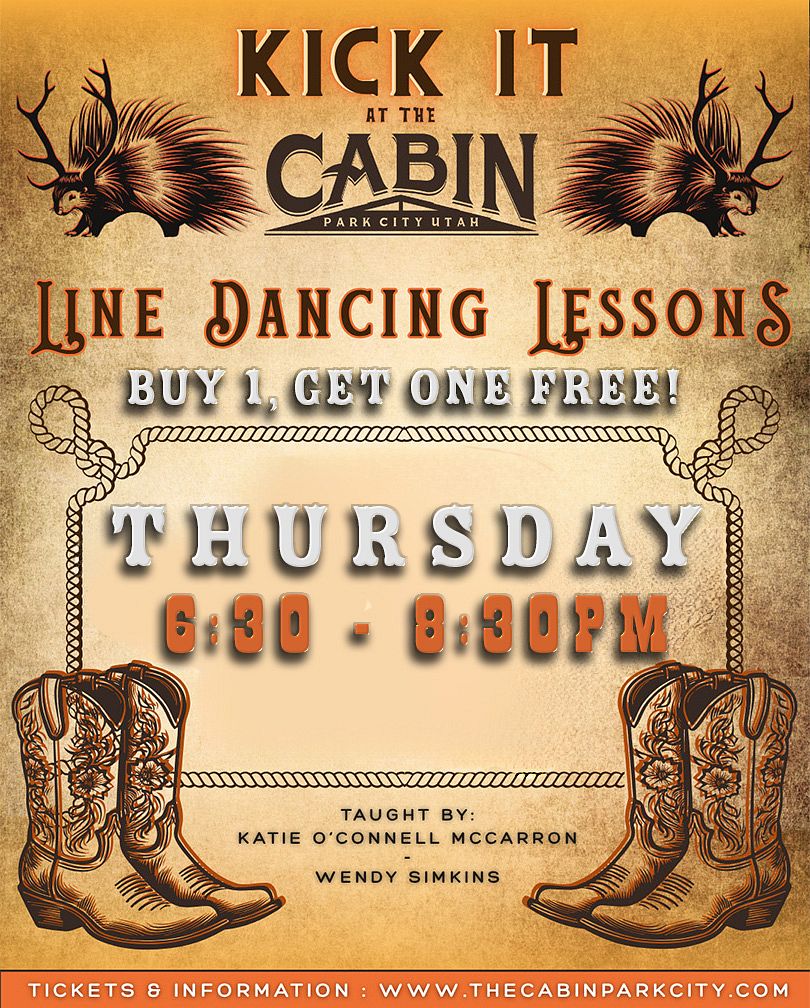 Line Dancing Lessons Tickets at The Cabin in Park City by The Cabin Park City | Tixr
