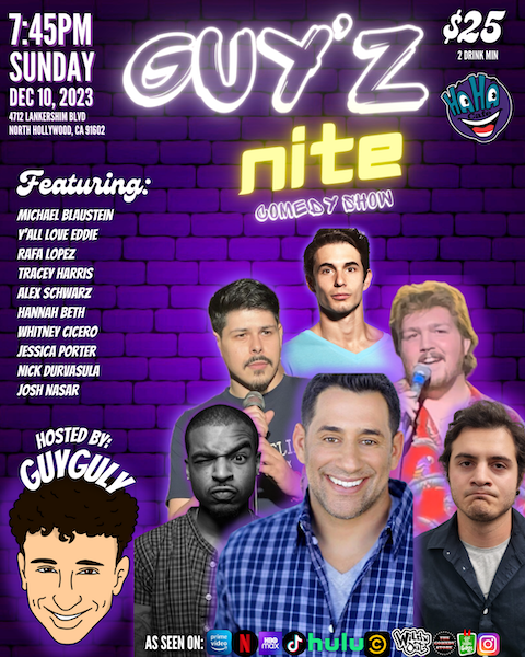 Guyz Nite Tickets at Ha Ha Comedy Club in Los Angeles by Haha Comedy ...