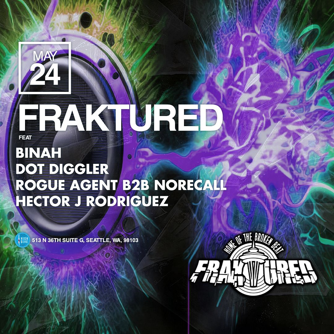 FRAKTURED: Home of the Broken Beat Tickets at High Dive in Seattle by High Dive | Tixr