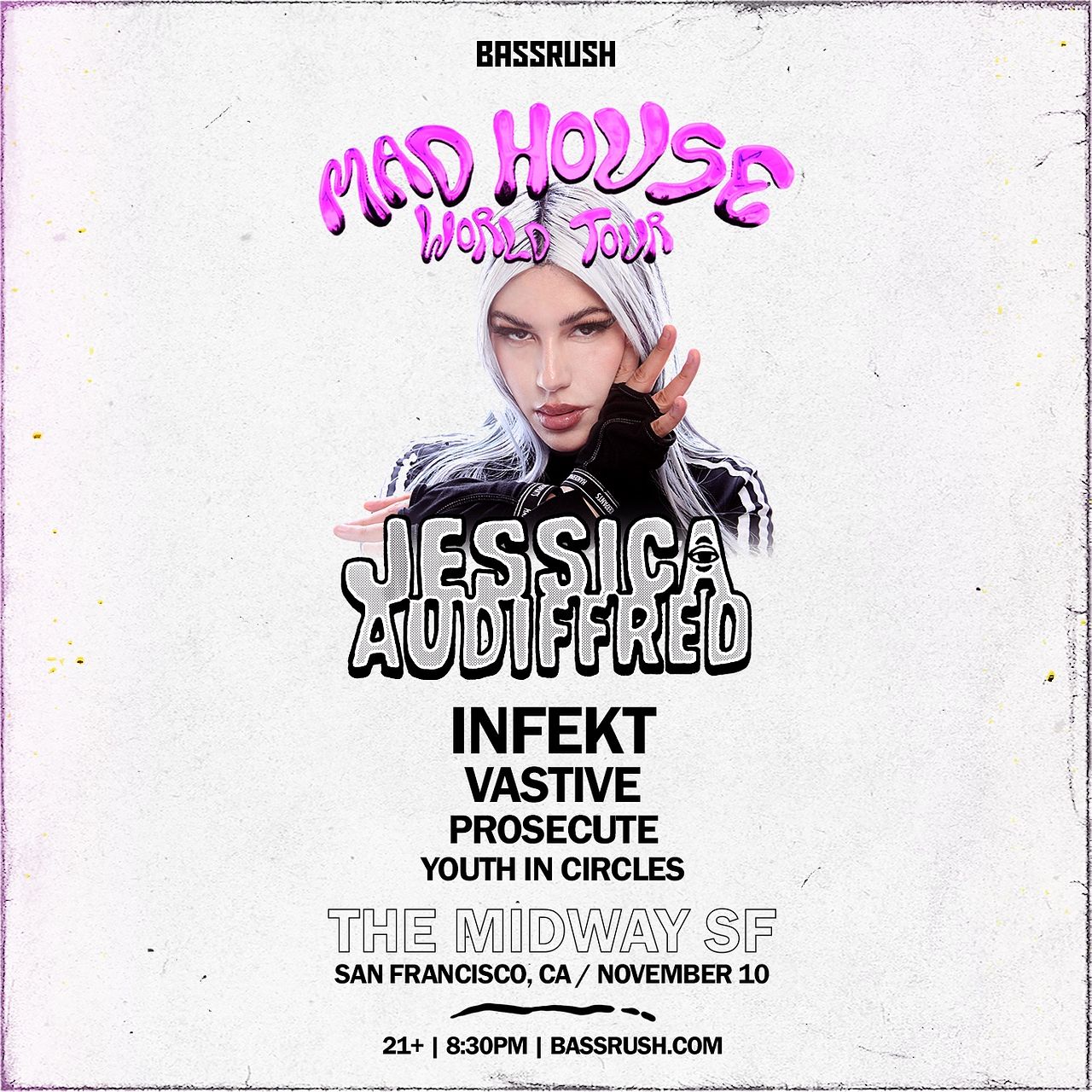 Jessica Audiffred - Mad House World Tour Tickets at The Midway in San ...