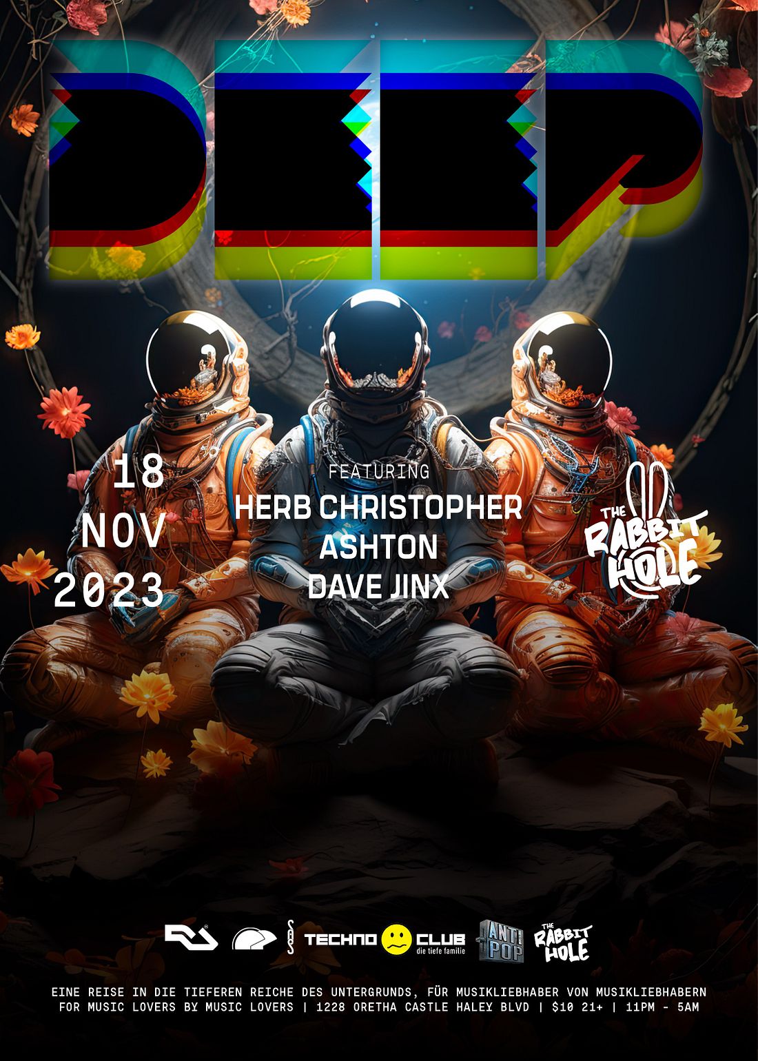 TECHNO CLUB: DEEP Tickets at The Rabbit Hole in New Orleans by The ...