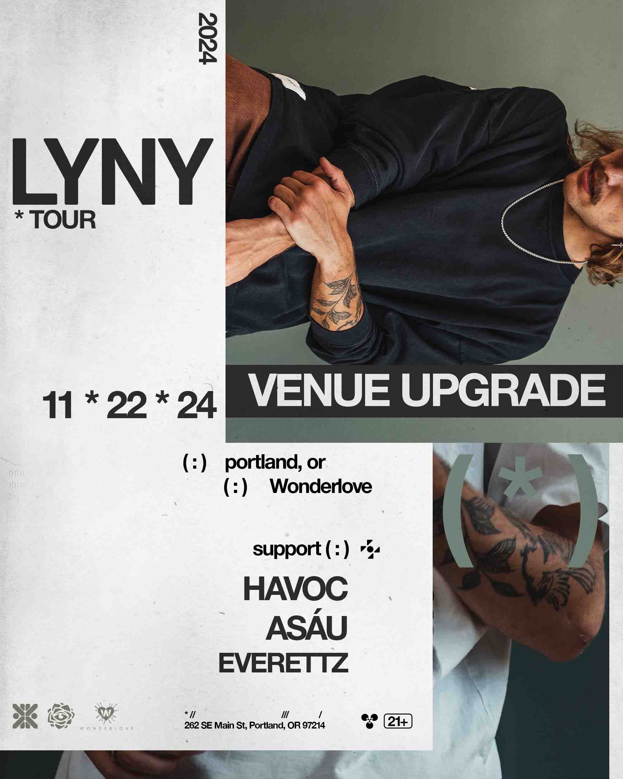 LYNY [ SOLD OUT ] Tickets at FACTORY at Wonderlove in Portland by Rose ...