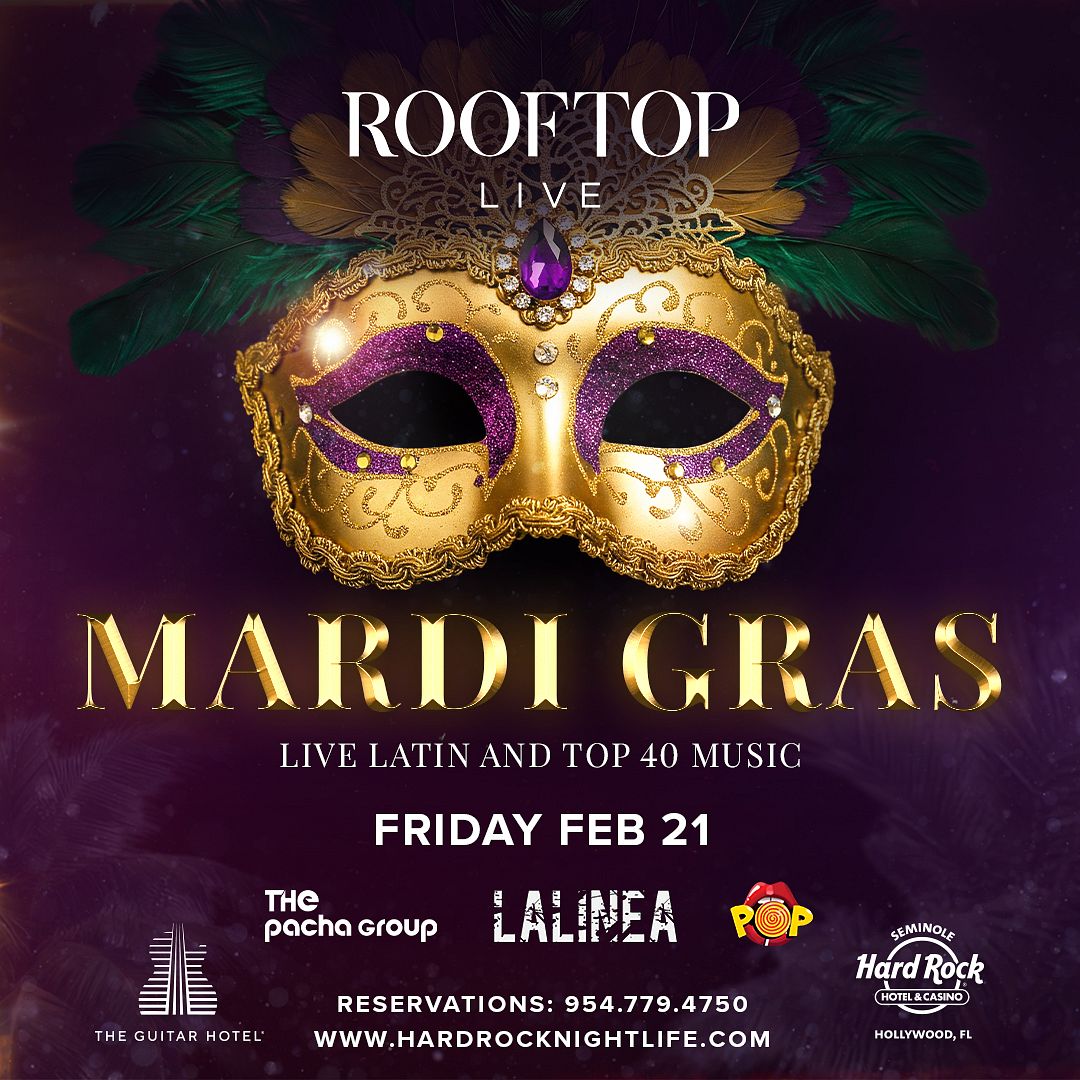 Mardi Gras | Rooftop Live Tickets at Rooftop Live in Hollywood by ...