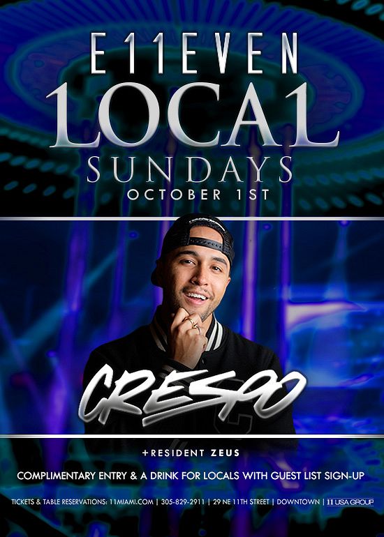 CRESPO Tickets at E11EVEN Miami in Miami by 11 Miami | Tixr