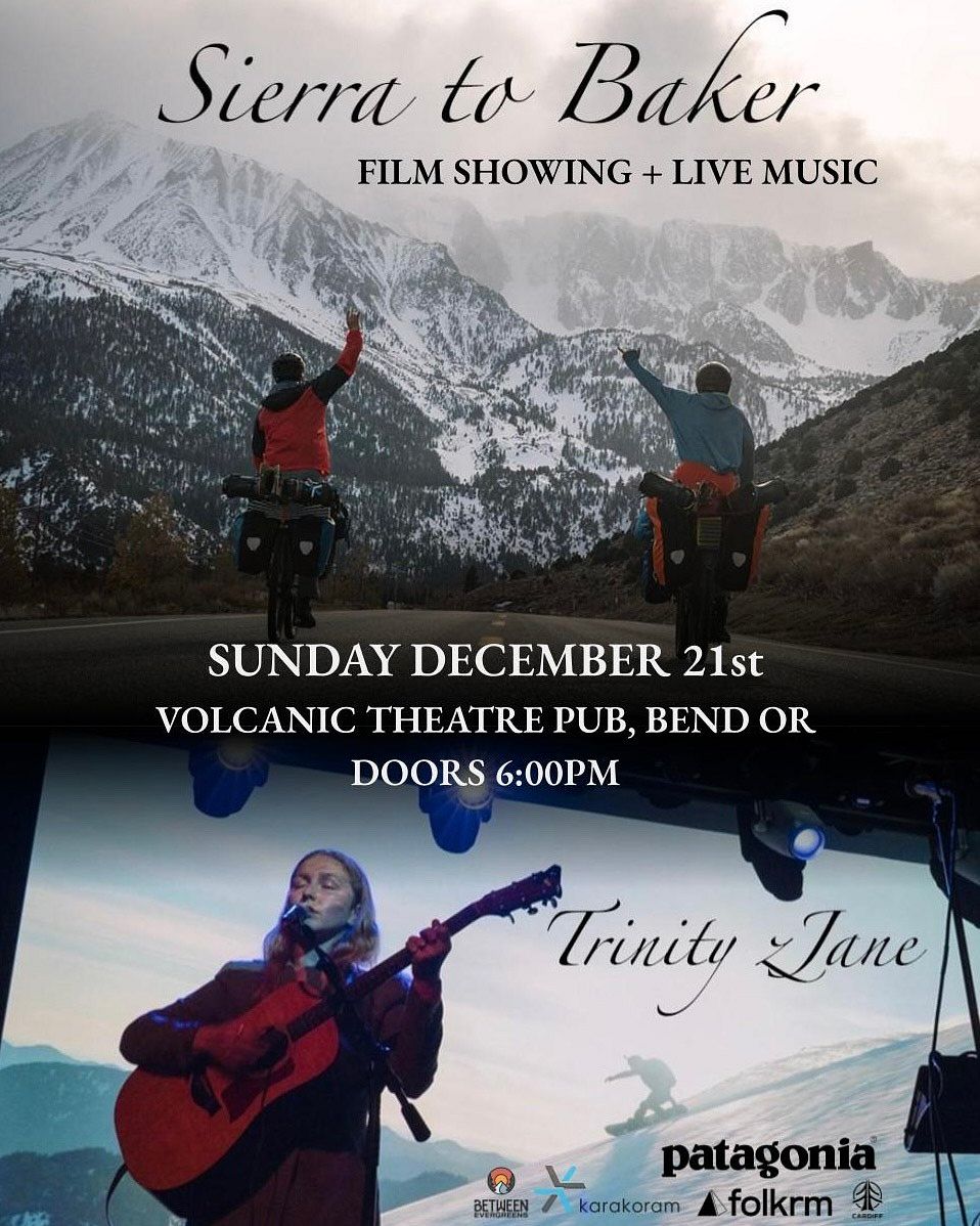 Sierra to Baker Film Showing Tickets at Volcanic Theater Pub in Bend by ...