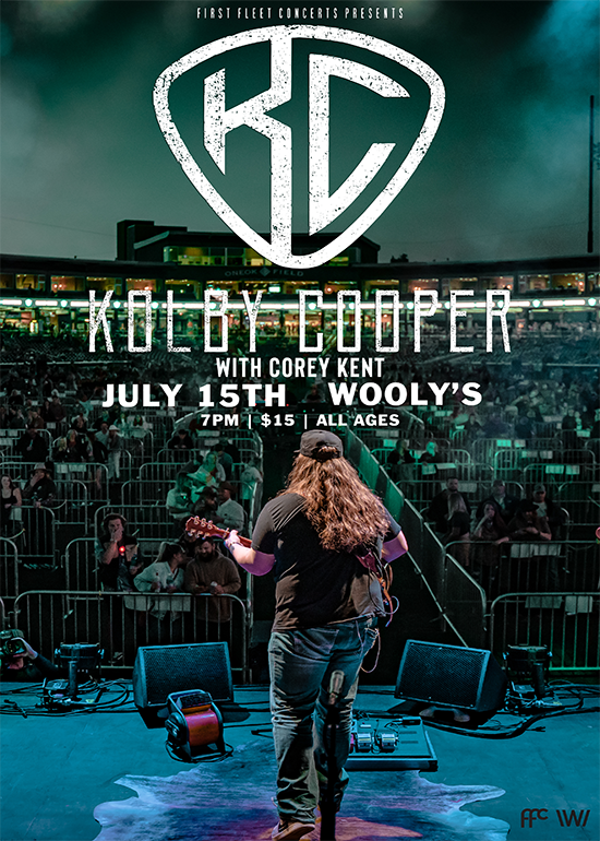 Kolby Cooper Tickets at Wooly's in Des Moines by First Fleet Concerts ...