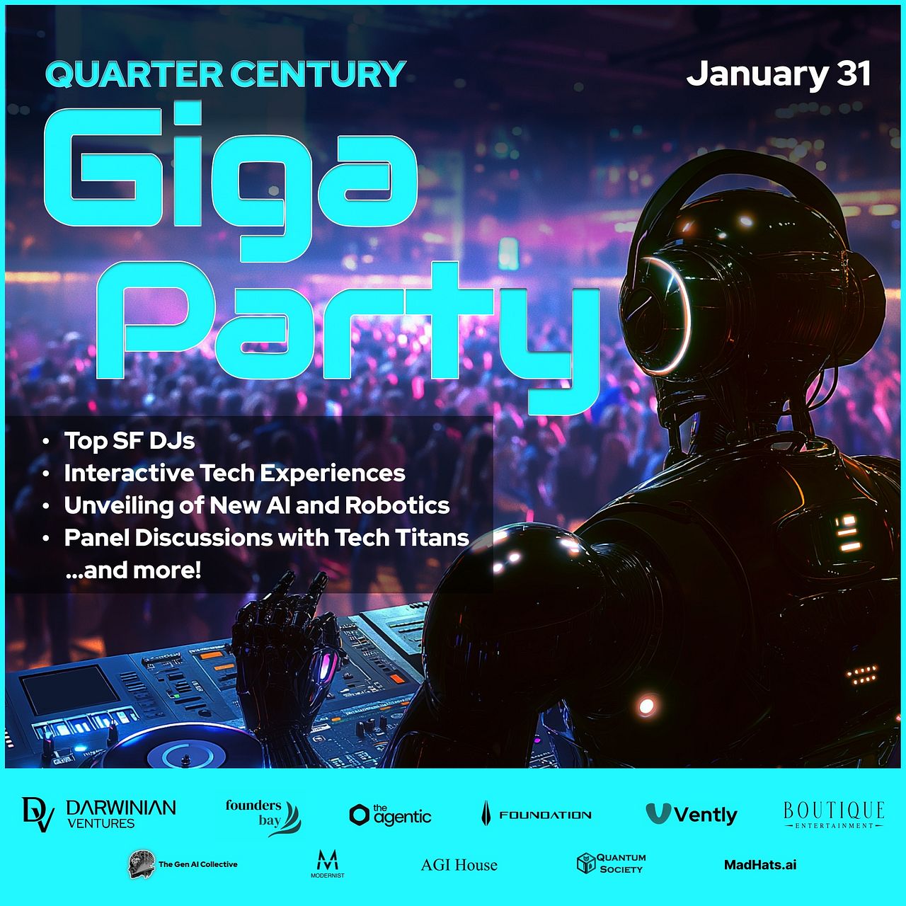 Quarter Century Tech Giga Party Tickets at Temple San Francisco in SF ...