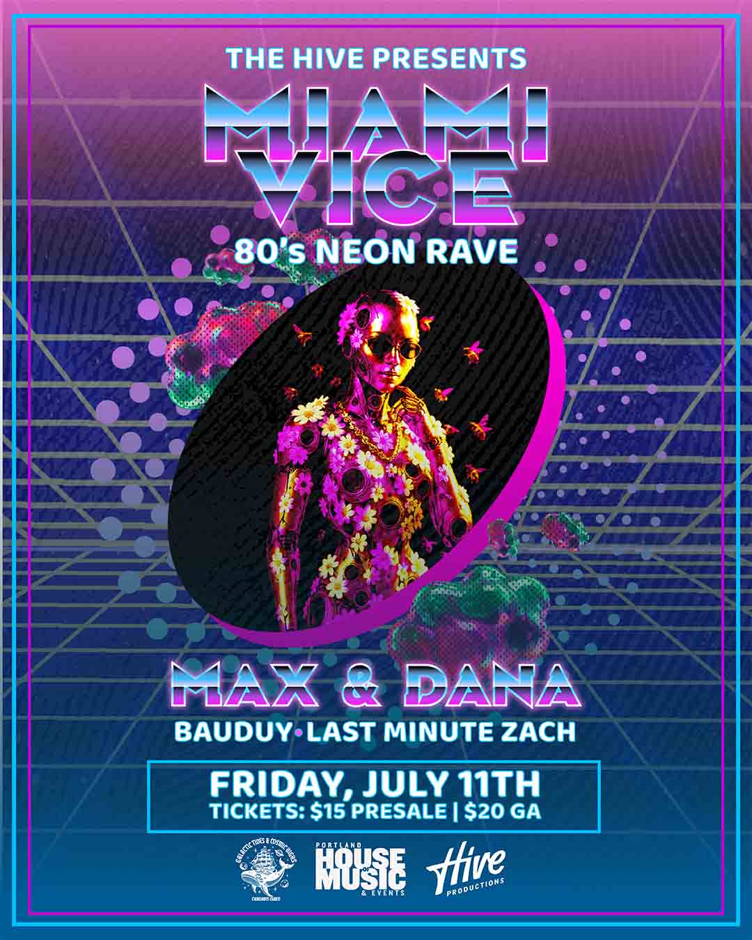 The Hive Presents: Miami Vice 80s Neon Rave Tickets at Portland House ...