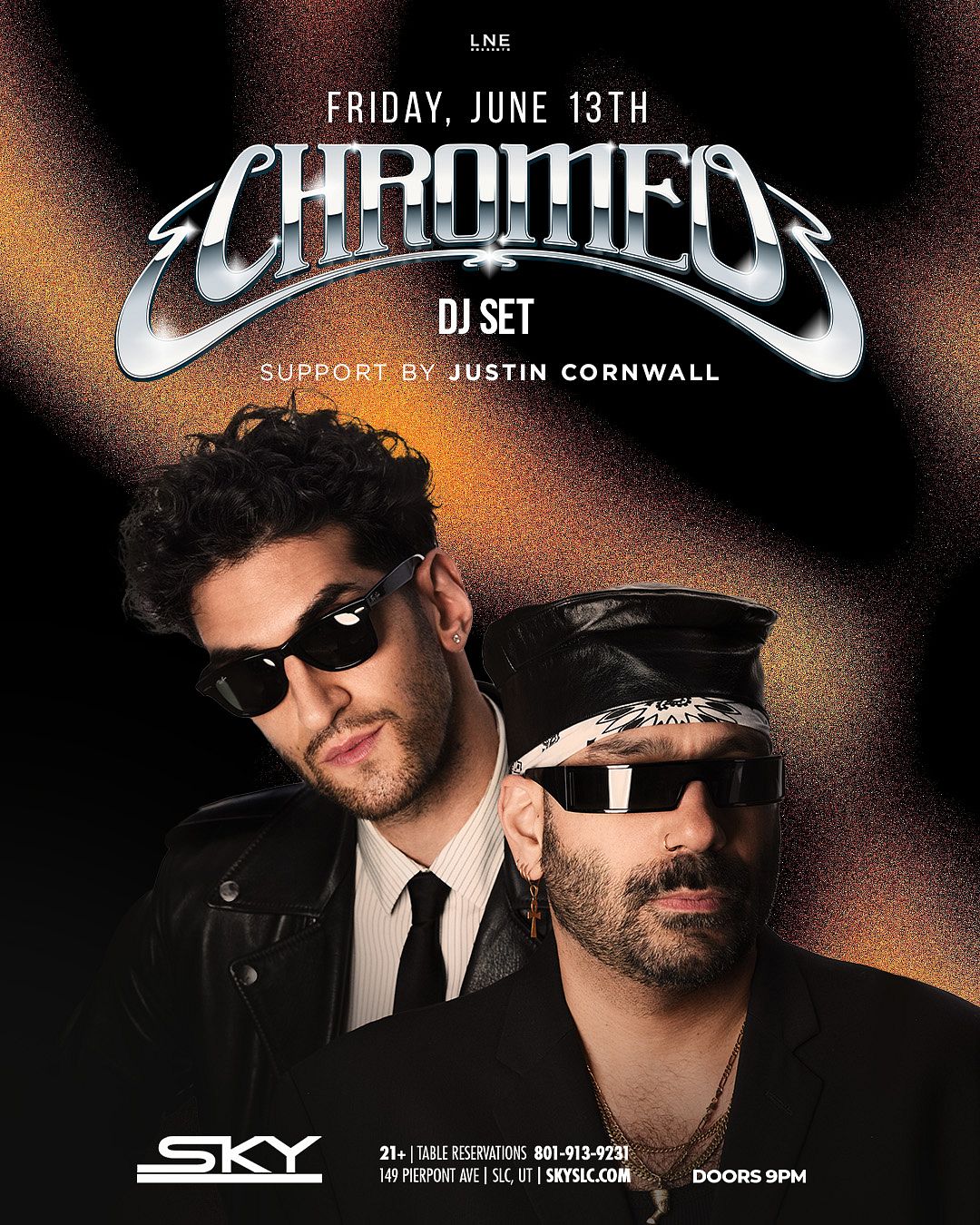 CHROMEO (DJ SET) at SKY Tickets at Sky SLC in Salt Lake City by SKY SLC | Tixr