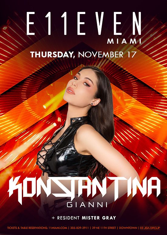 KONSTANTINA GIANNI Tickets at E11EVEN Miami in Miami by 11 Miami | Tixr