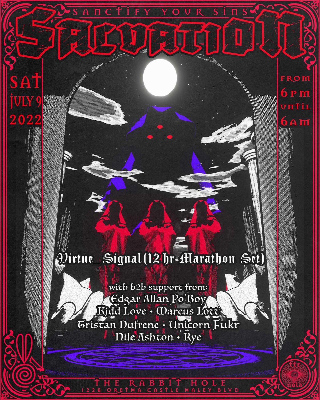 SALVATION Tickets at The Rabbit Hole in New Orleans by The Rabbit Hole ...