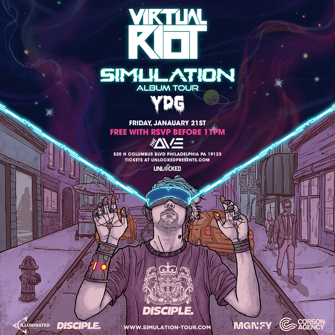 Virtual Riot + YDG Tickets at The Ave Live in Philadelphia by Unlocked ...