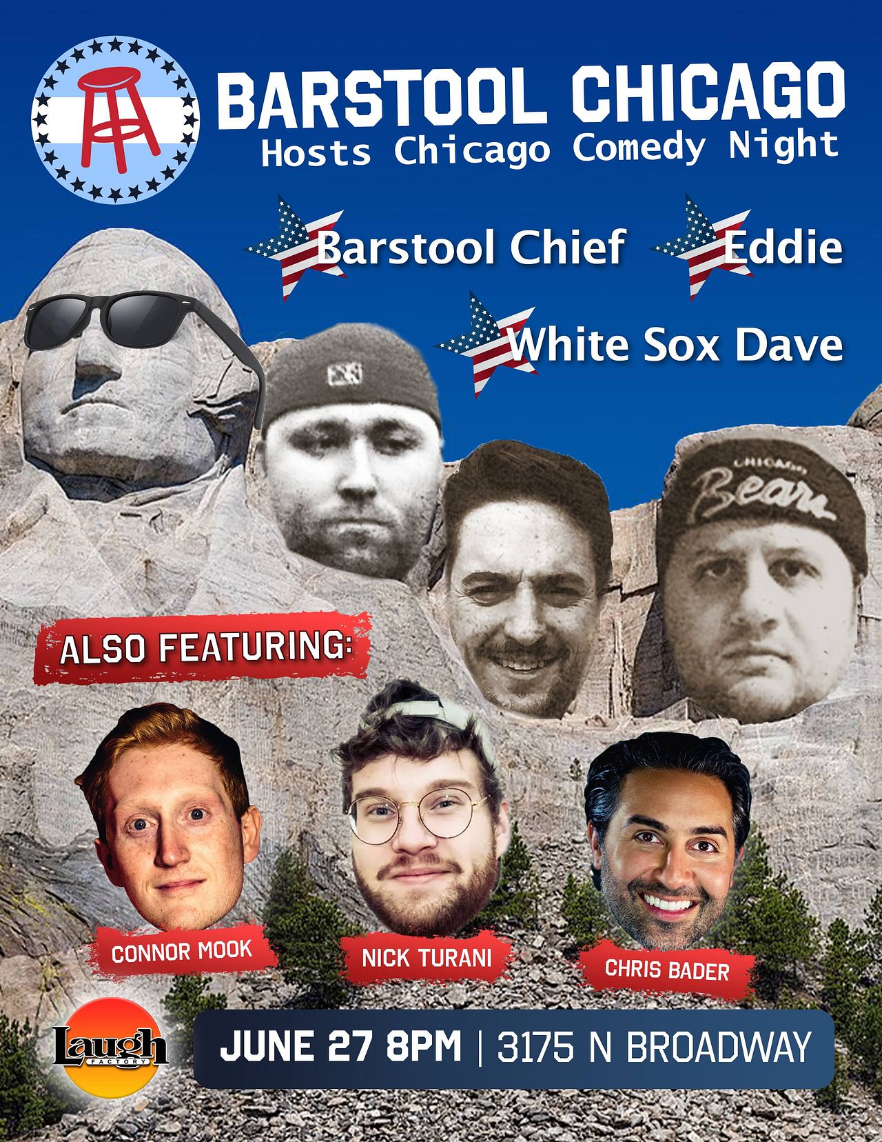 Barstool Hosts: Chicago Comedy Night Vol. 6 Tickets at Laugh Factory ...