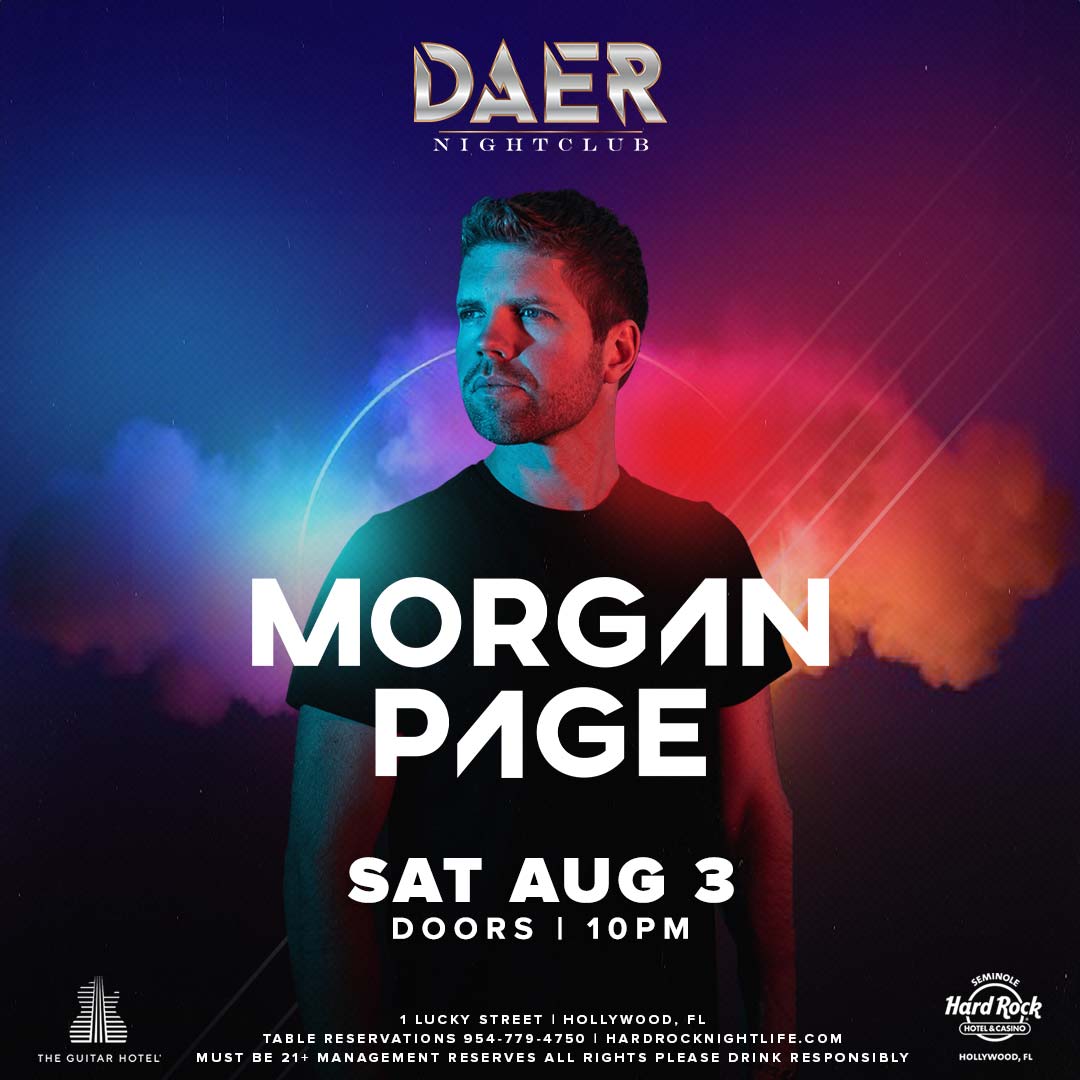 Morgan Page | DAER Nightclub Tickets at DAER Nightclub South Florida in ...