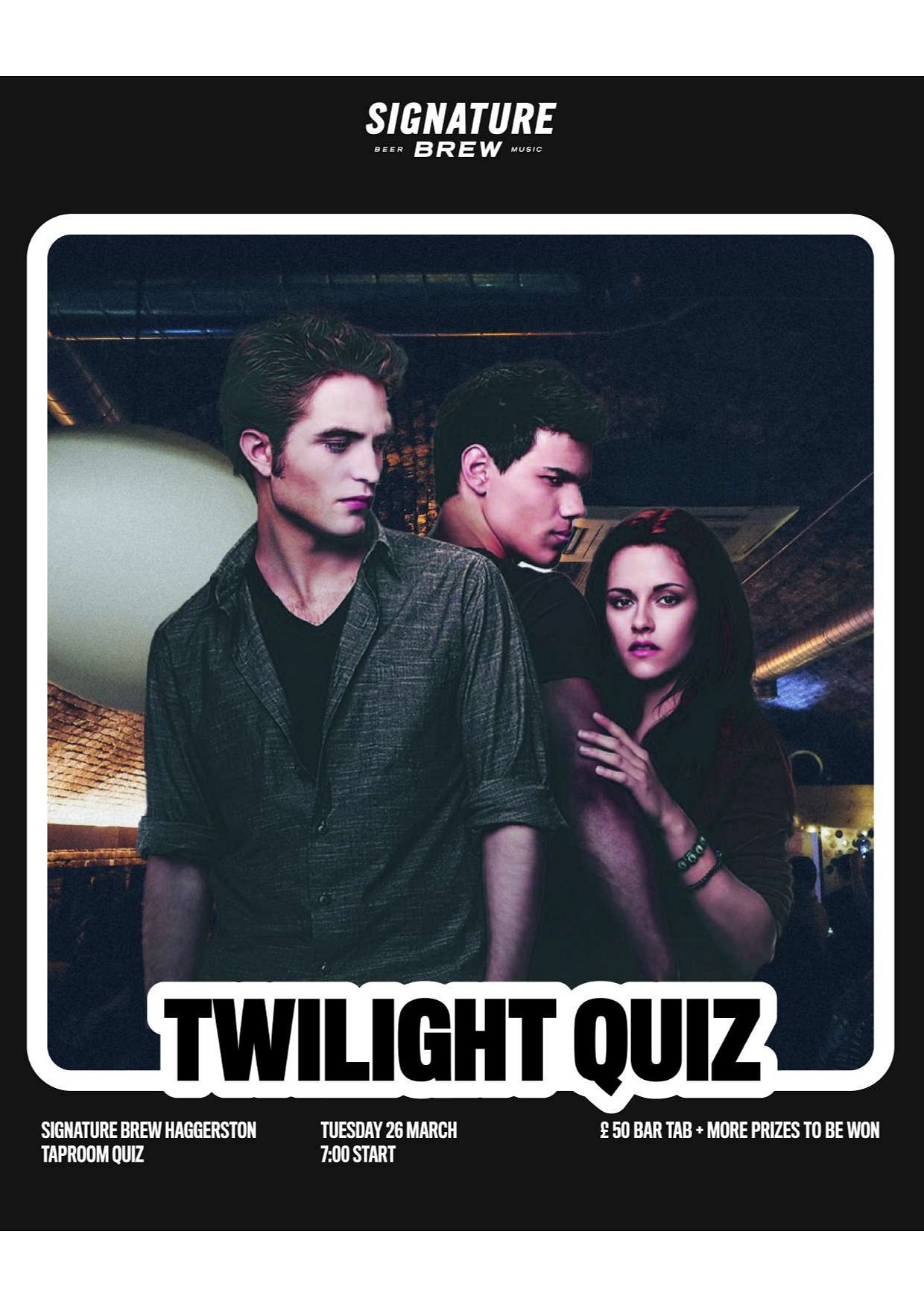 Twilight Movie Quiz Tickets at Signature Brew Haggerston in Haggerston, London by Signature Brew ...