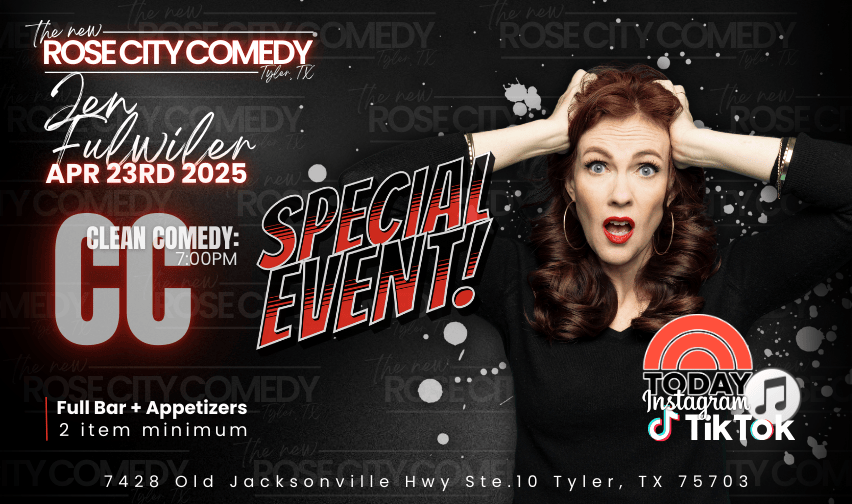 JEN FULWILER Tickets at Rose City Comedy in Tyler by Rose City Comedy ...