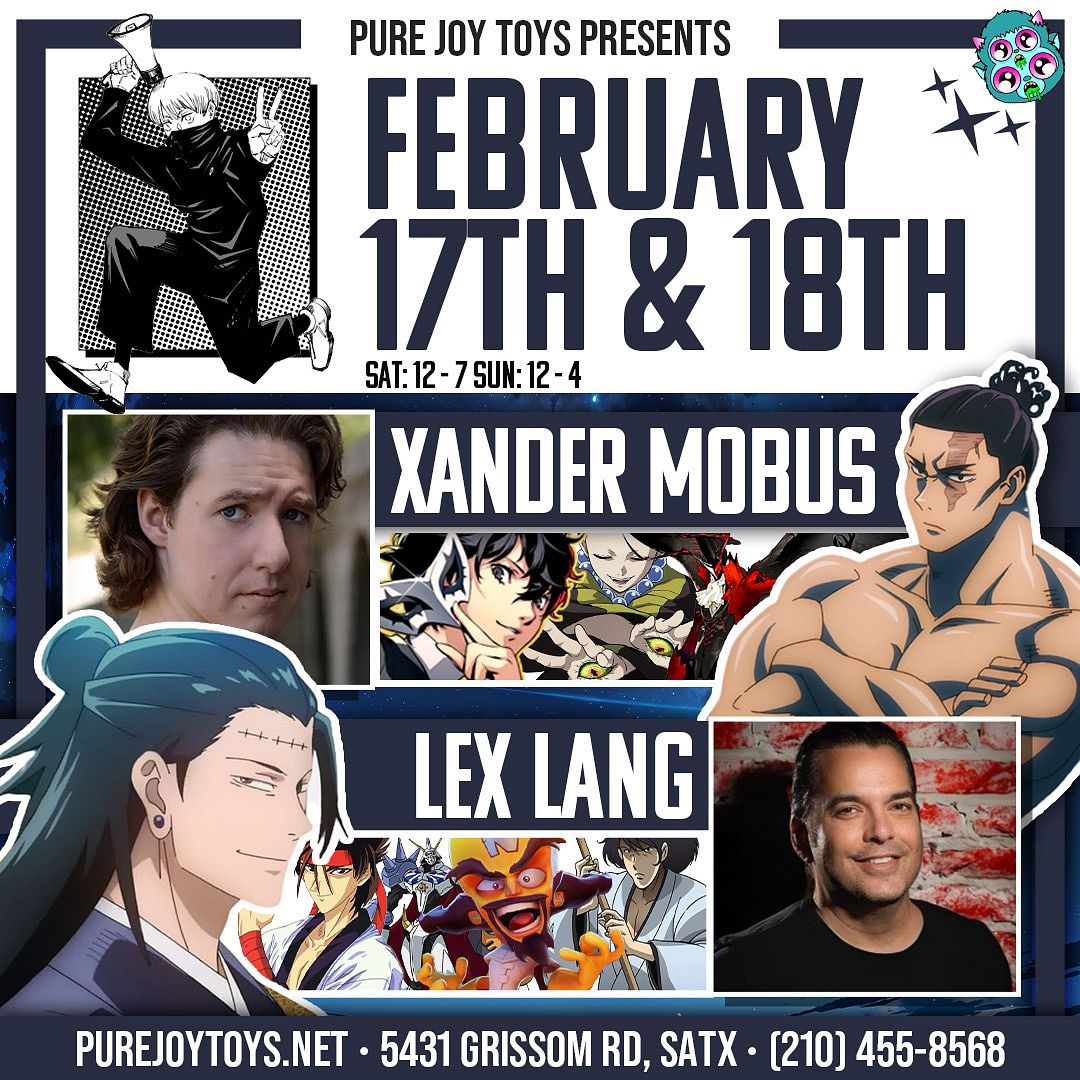 Lex Lang And Xander Mobus In Store Signing Tickets at PURE JOY TOYS in ...