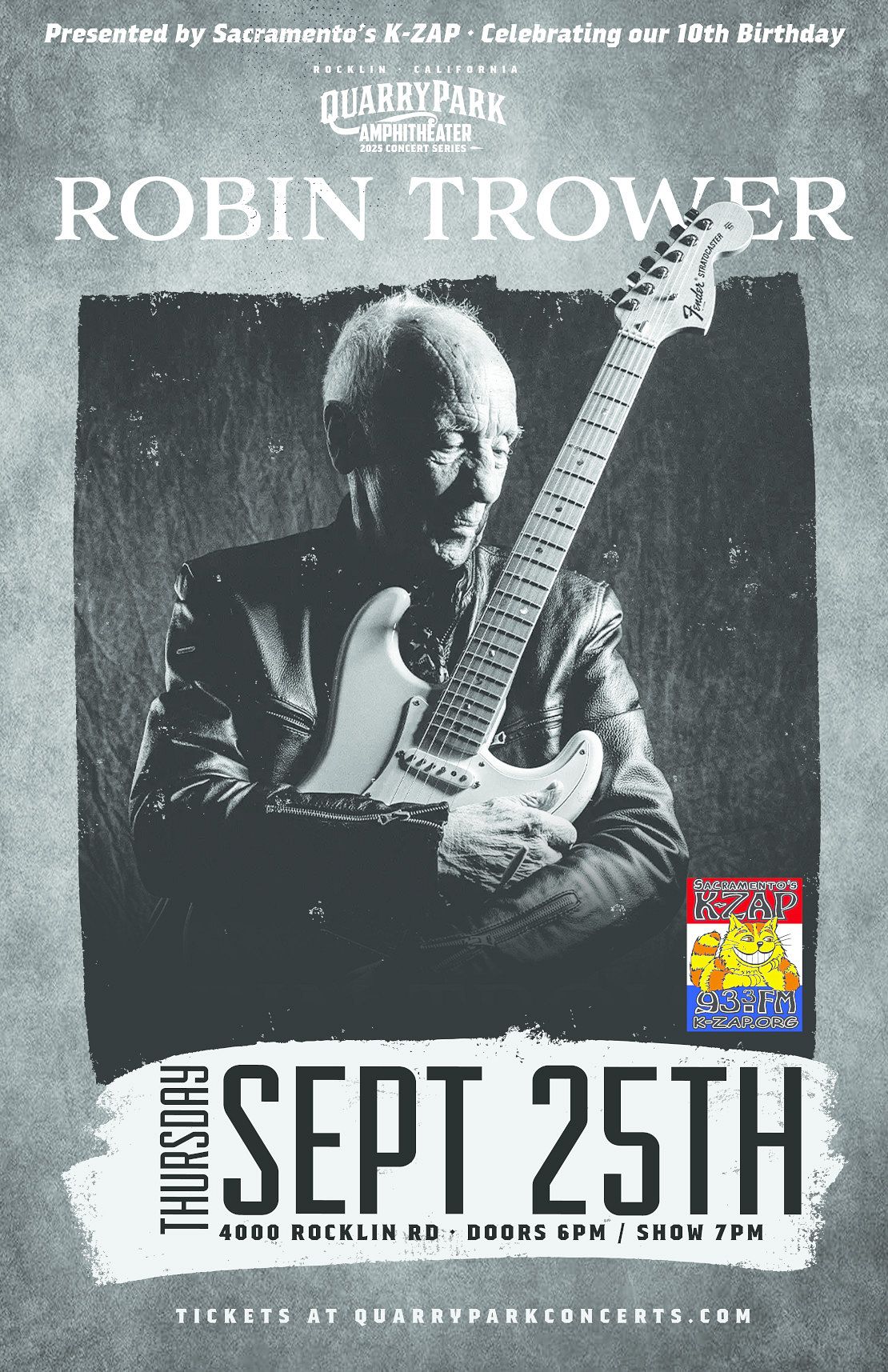 Robin Trower Tickets at Quarry Park Amphitheater in Rocklin by Rocklin ...