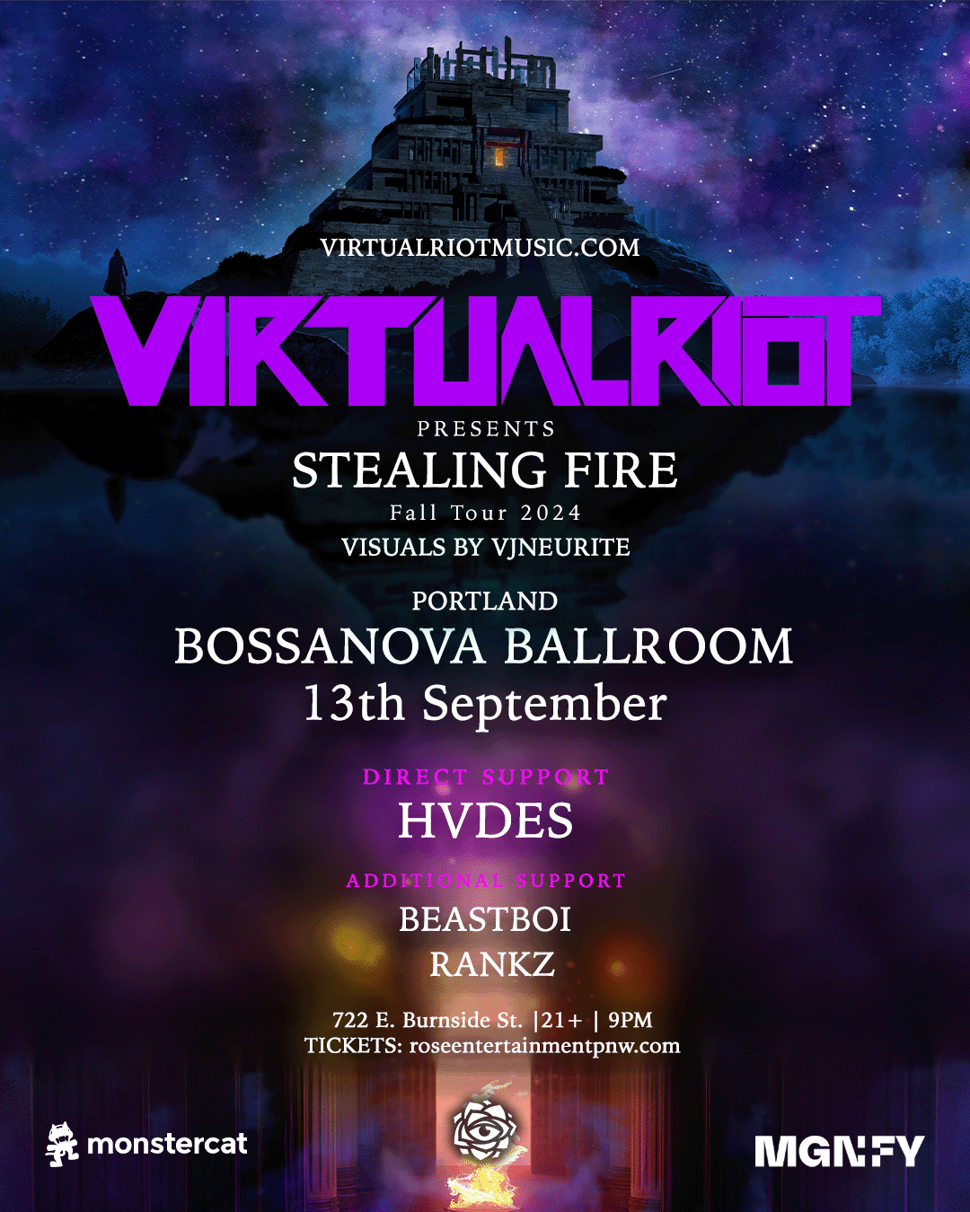 Virtual Riot Stealing Fire Tour Tickets at Bossanova Ballroom in ...