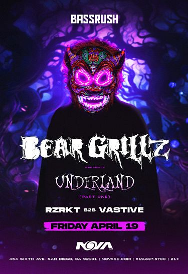Bear Grillz Tickets at Nova SD in San Diego by Nova SD | Tixr