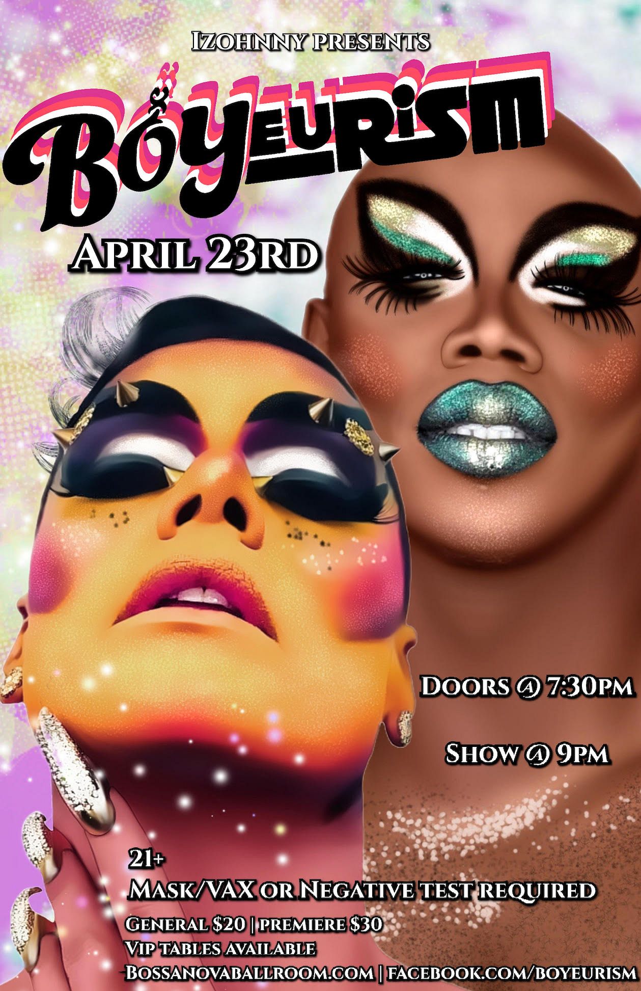 BOYeurism APRIL 23RD! SPRING SOIREE Tickets at Bossanova Ballroom in ...