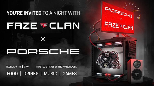 A Night With FaZe Clan x Porsche Tickets at The FaZe Warehouse in Los ...