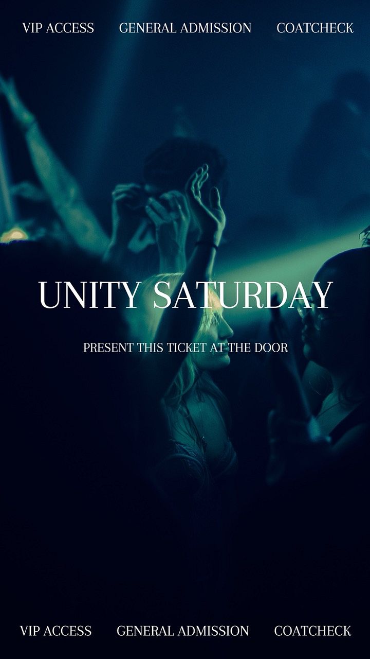 Unity - Saturday Tickets at Club Unity in Montréal by Club Unity | Tixr