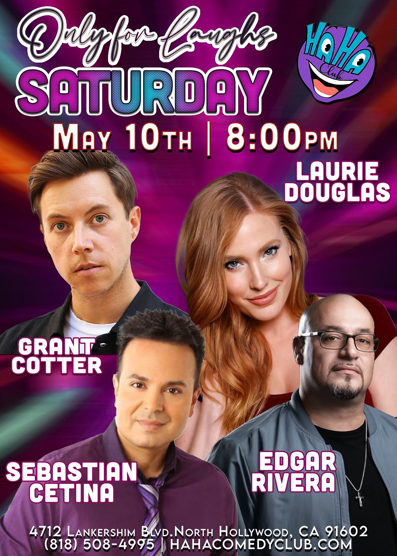 Only For Laughs Tickets at Ha Ha Comedy Club in Los Angeles by Haha ...