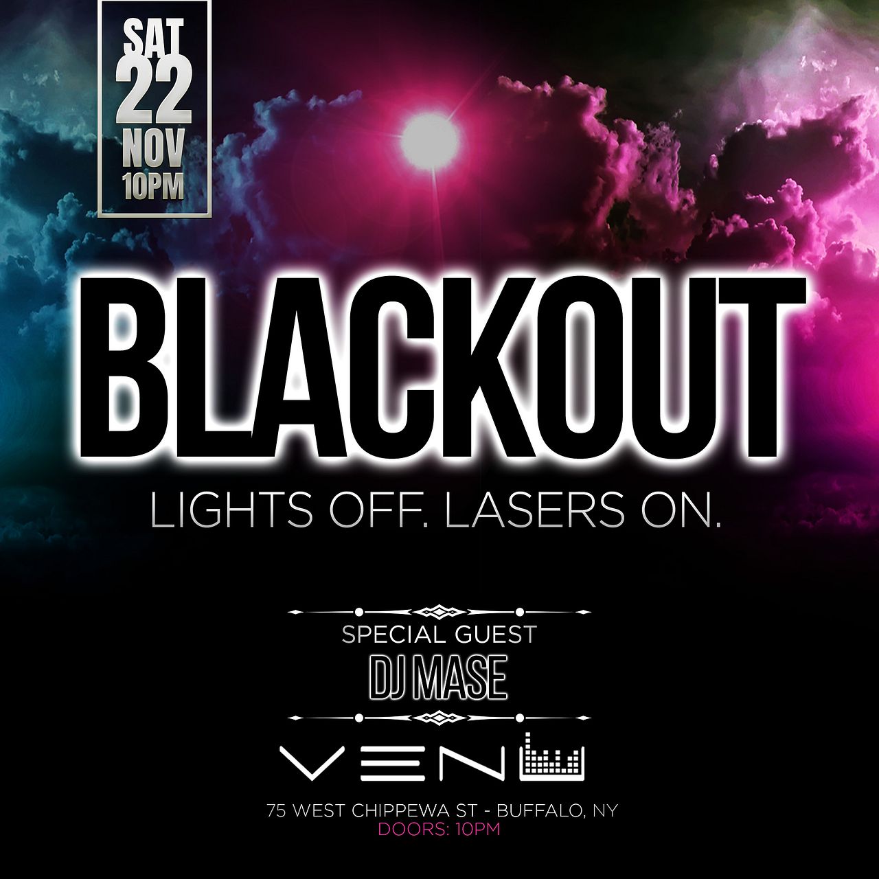 Blackout: Lights Off Tickets at VENU in Buffalo by VENU | Tixr