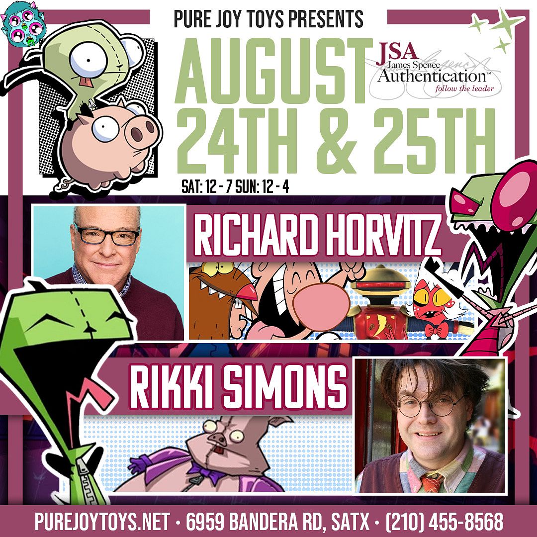 Richard Horvitz & Rikki Simons Signing Tickets at PURE JOY TOYS in San ...