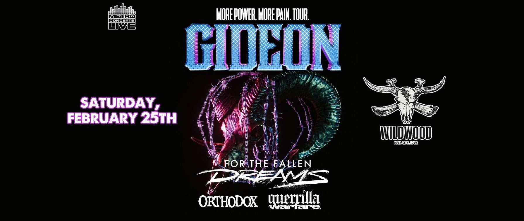 GIDEON Tickets at Wildwood in Iowa City by Wildwood | Tixr